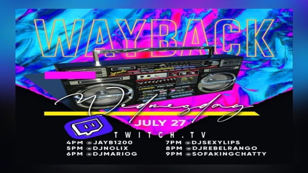 Today Wayback Wednesday LIVE ON TWITCH by DJMarioG | Mixcloud