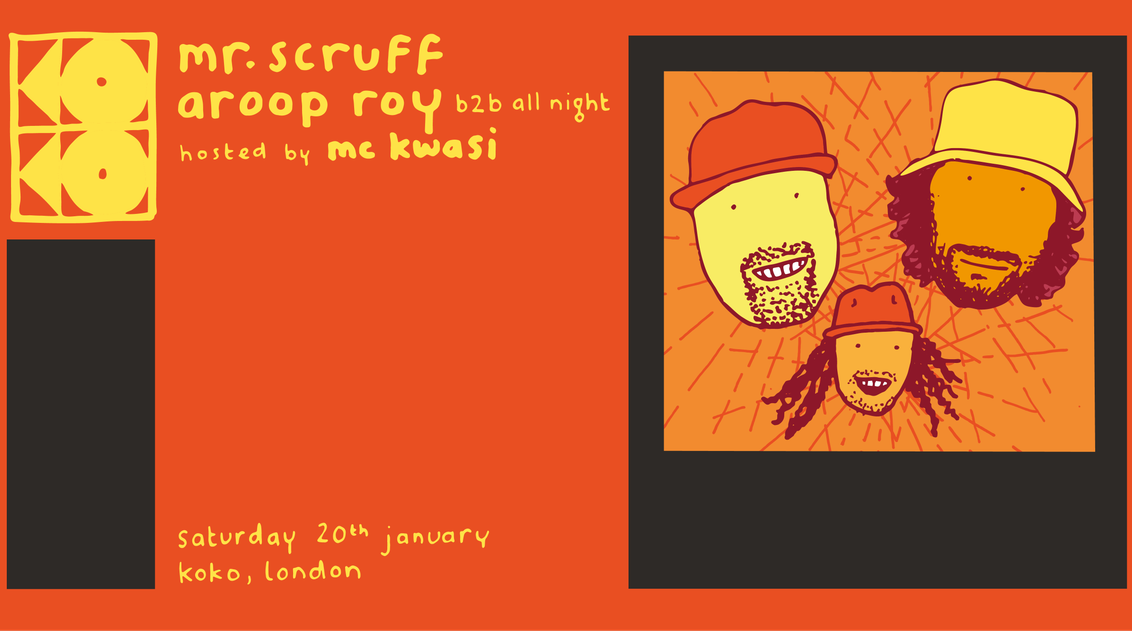 JUST ANNOUNCED: Mr Scruff B2B Aroop Roy (All Night Long) at KOKO by Mr. Scruff | Mixcloud