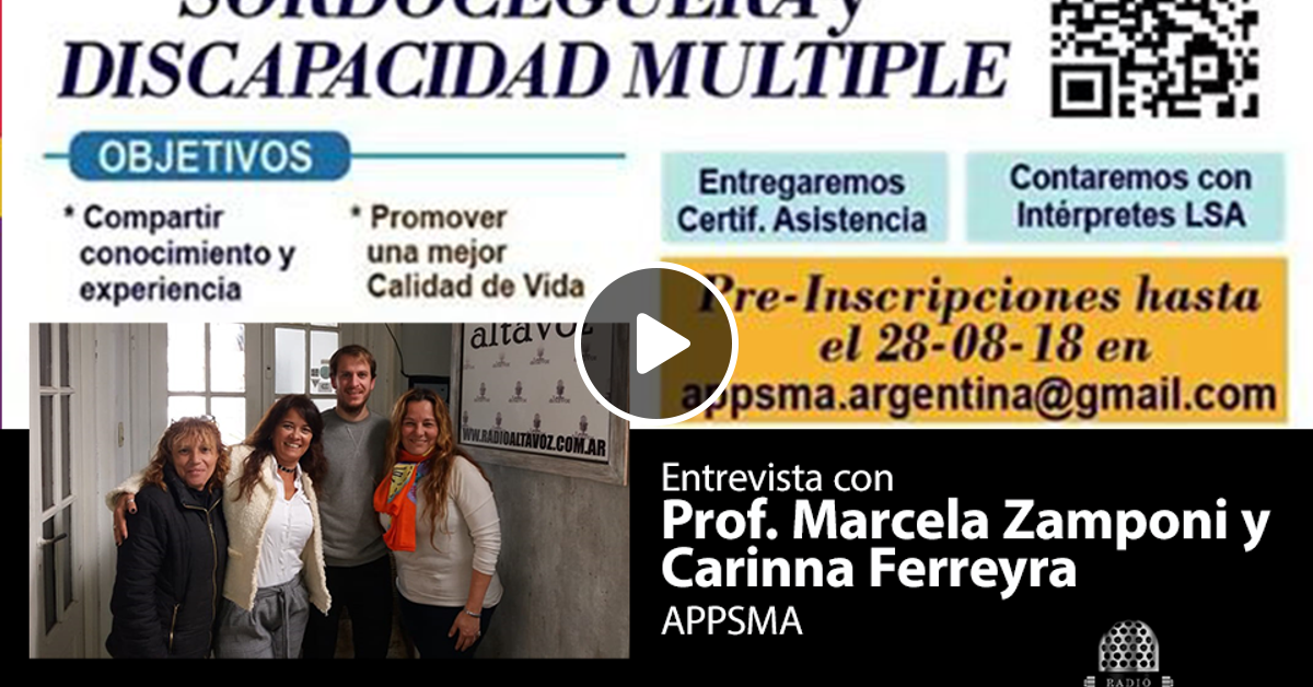 Columna #Inclusión | Prof. Marcela Zamponi y Carinna Ferreyra, APPSMA ...
