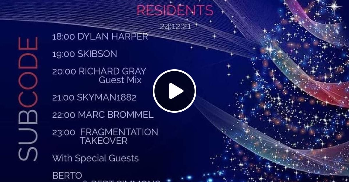 Marc Brommel Christmas Eve Subcode show by Subcode Underground Radio | Mixcloud