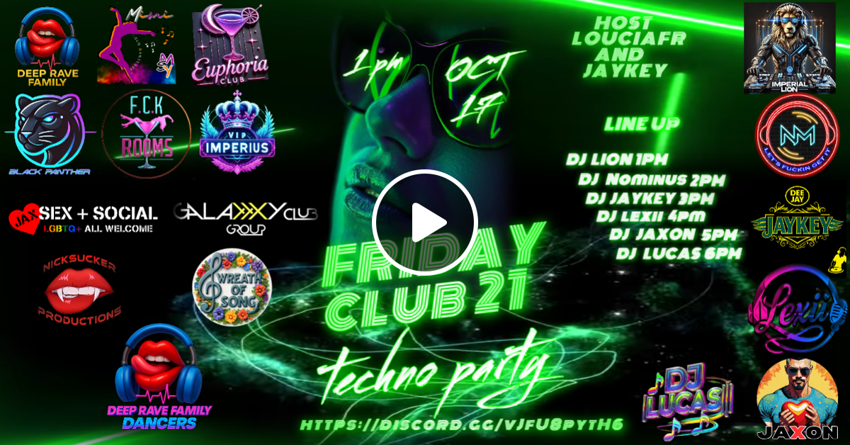 JAXON COOPER 3DX Techno DJ SET at Club 21 10.17.25 by JaxCooper | Mixcloud