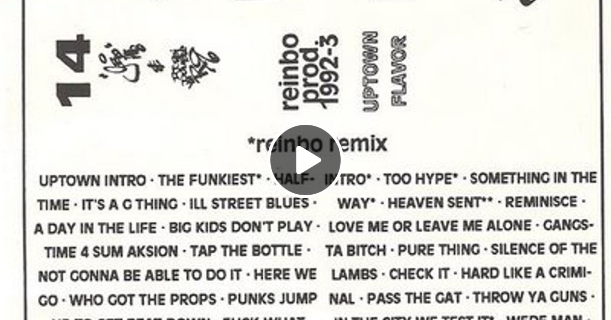 DJ Rei Double R & G-The Pro # 14 Side A by J.Nickelz ( Frontrow E.N.T ) | Mixcloud