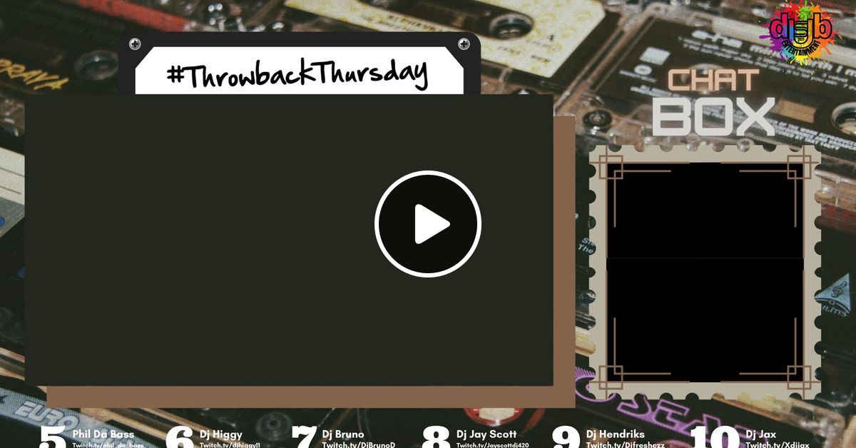 TWITCH LIVE STREAM - THROWBACK THURSDAY RAID TRAIN (90's Euro) by DJ ...