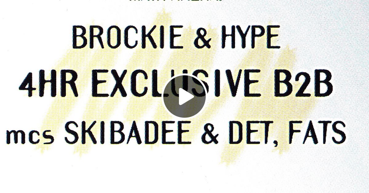 4 Hour Hype b2b Brockie Part 1 feat Fats Live at Pure Science 8.4.2000 ...
