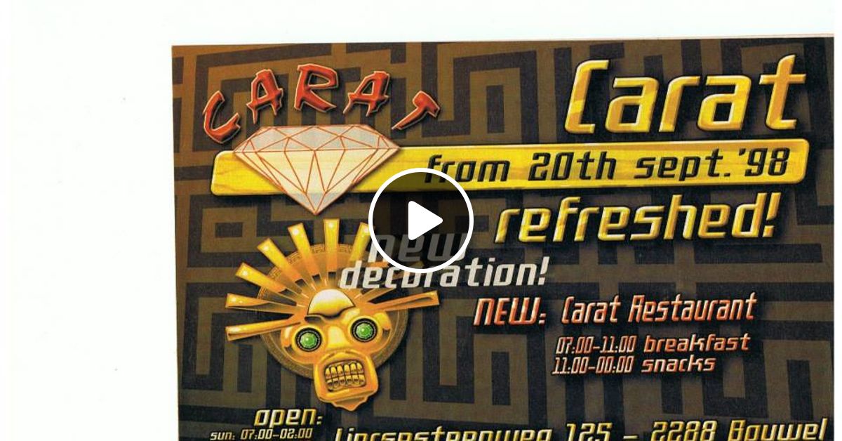 Dj Jan@ AfterClub Carat on Sundays, Grobbendonk 06-09-1998 (20u-21u30 ...