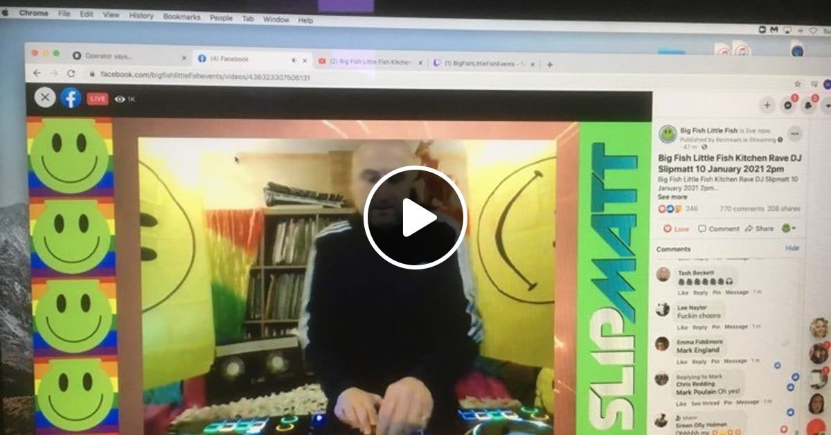 DJ Slipmatt x Big Fish Little Fish Family Kitchen Rave 10 January 2021 ...