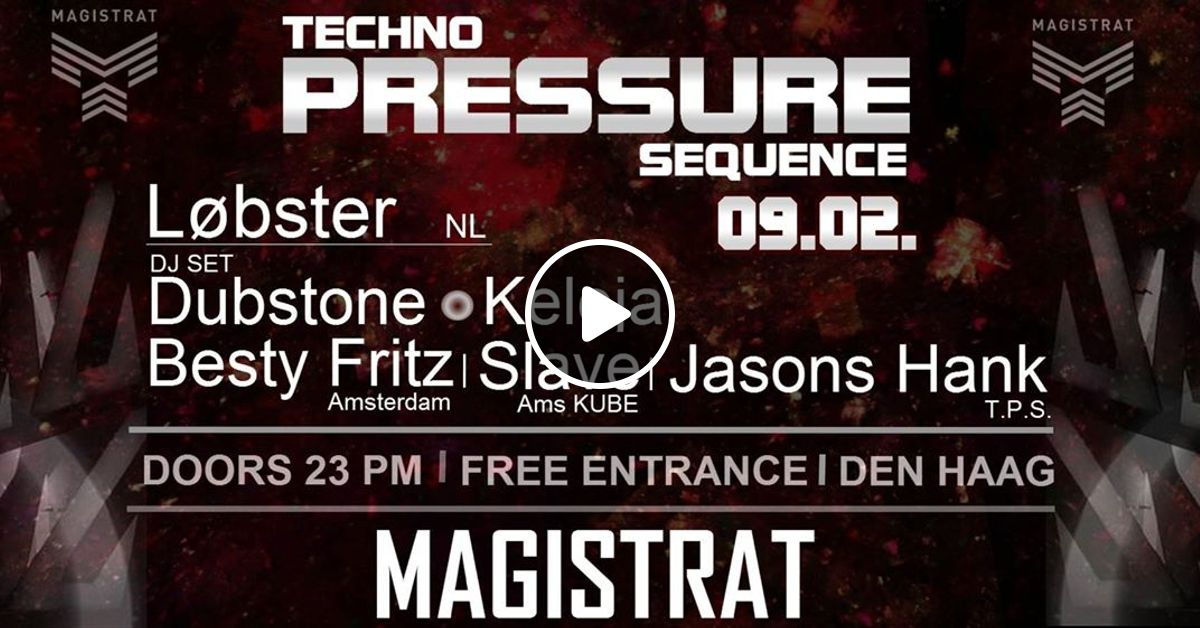 Slave Live @ Techno Pressure Sequence / Club Magistrat Den Haag 02.2018 by djslave | Mixcloud