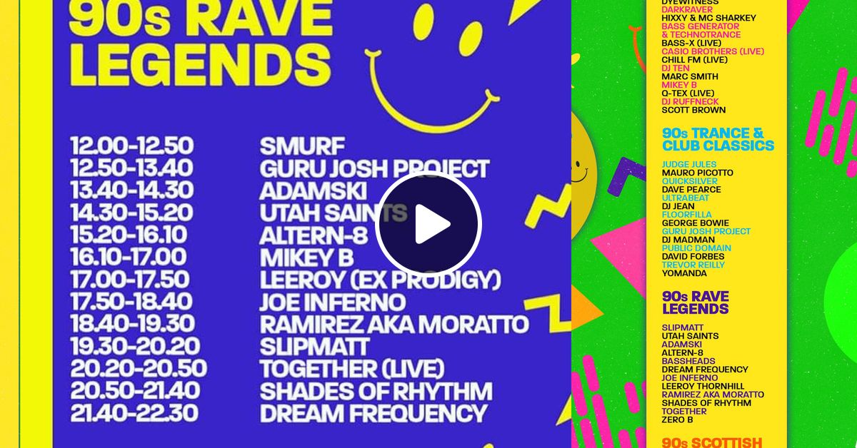 DJ SMURF @ The Ultimate 90's Rave - Rave Legends Stage (Opening set ...