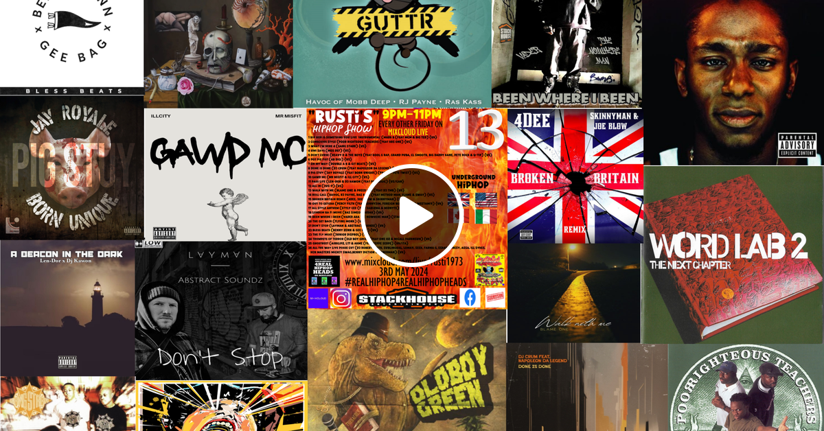 THE 'HIPHOP SHOW' with 'RUSTI' on MIXCLOUD LIVE (UNDERGROUND US/UK & SUBMISSIONS FLOW'S 13) 3.05 ...