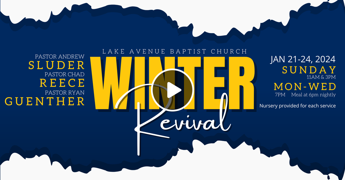 Winter Revival 2024 - Sunday AM, January 21, 2024 - Ryan Guenther ...