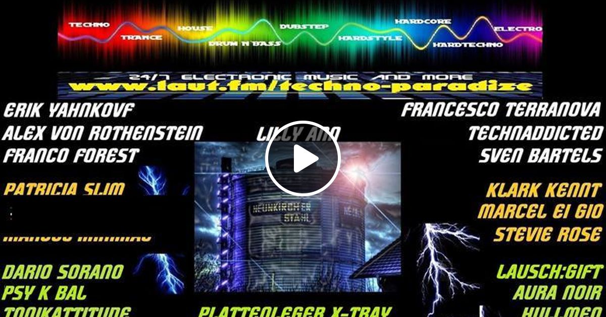 Plattenleger X Tray THE 1st ANNIVERSARY OF Techno-Paradize-Carl Cox &Marusha by Plattenleger ...