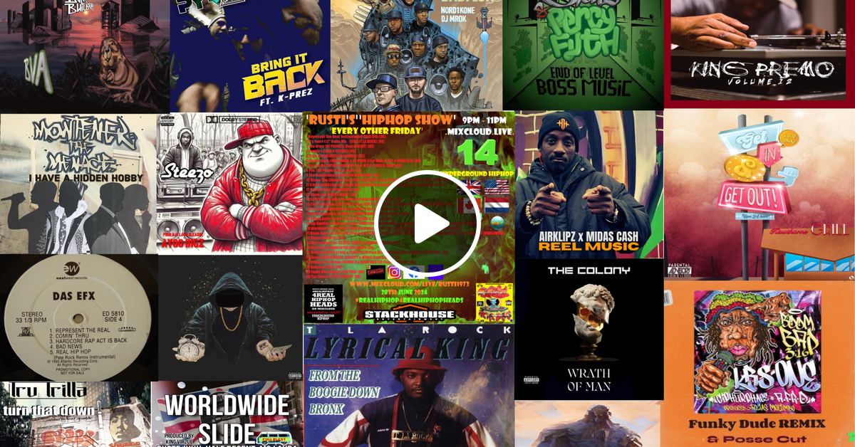 THE 'HIPHOP SHOW' with 'RUSTI' on MIXCLOUD LIVE (UNDERGROUND US/UK & SUBMISSIONS FLOW'S 14)28.06 ...