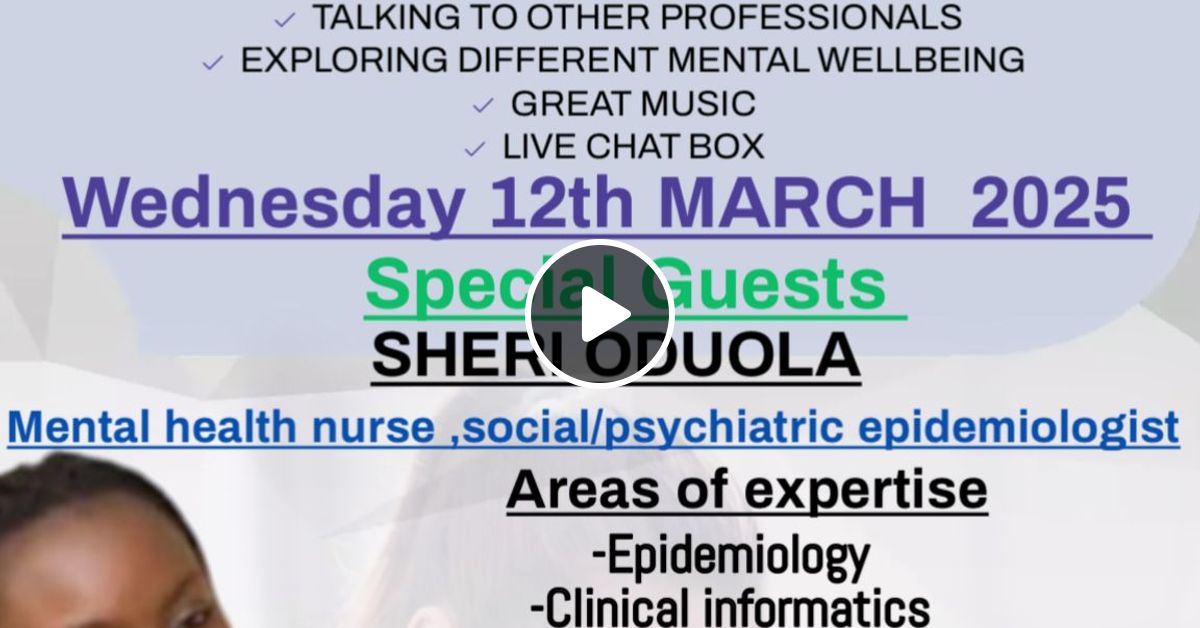 Cecil G mental Health talk show Wednesday 12th March 2025 Guest Dr ...