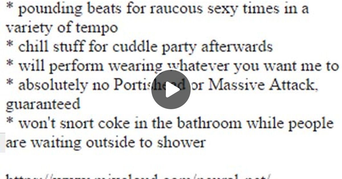 Neural Net - Seattle Orgy DJ For Hire by Neural Net | Mixcloud