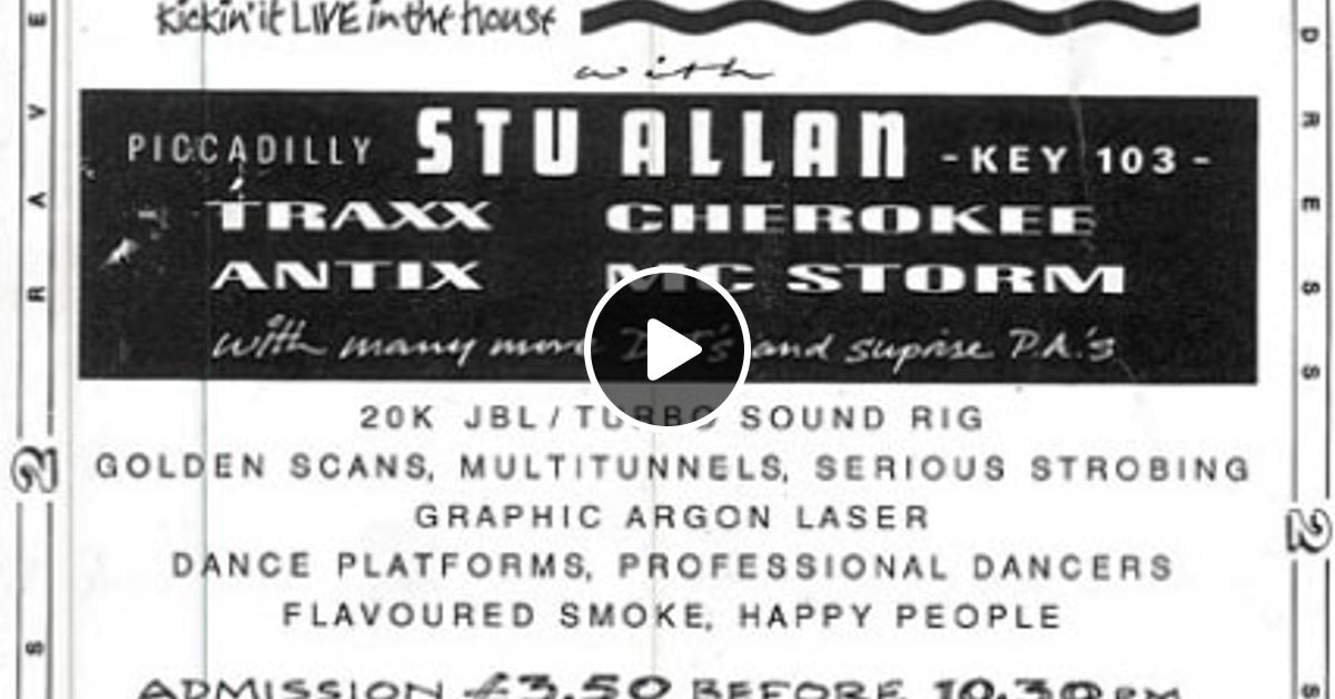 Stu Allan Key 103 at New Dawn Co Co Savanna Stockport 1991 by Nick Webb ...