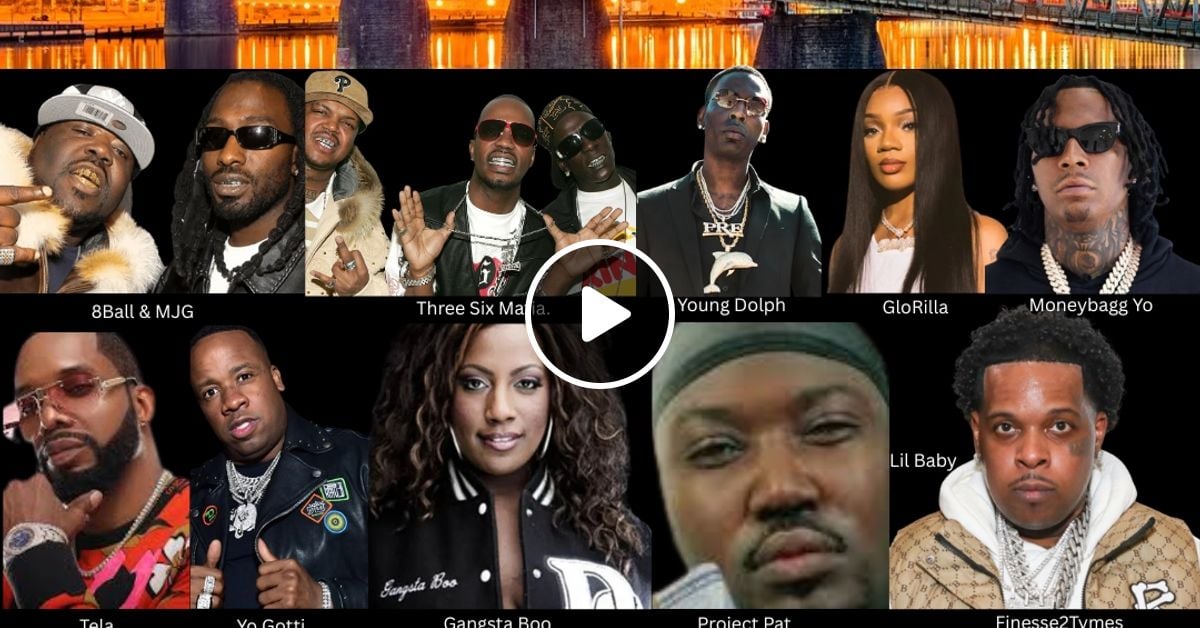 Memphis Rap Dedication - 8Ball & MJG, Three Six Mafia, GloRilla ...