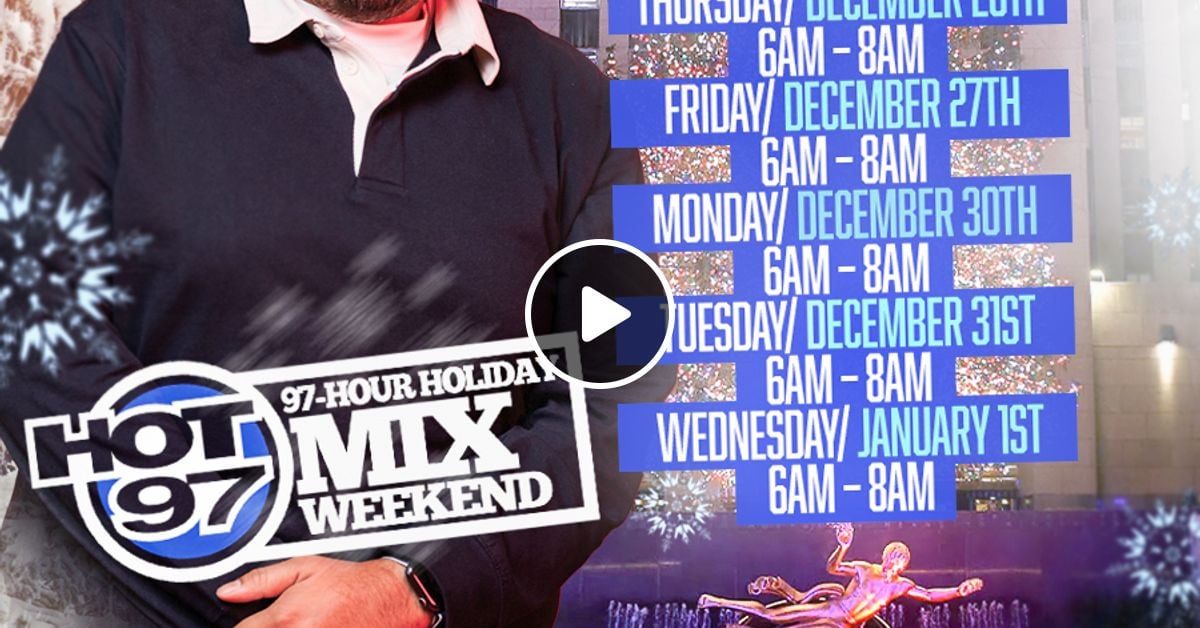 WED 6A-8A DJ JUANYTO LIVE - HOT97's 97 HOUR HOLIDAY MIX WEEKEND 1-1-25 by DJ Juanyto | Mixcloud