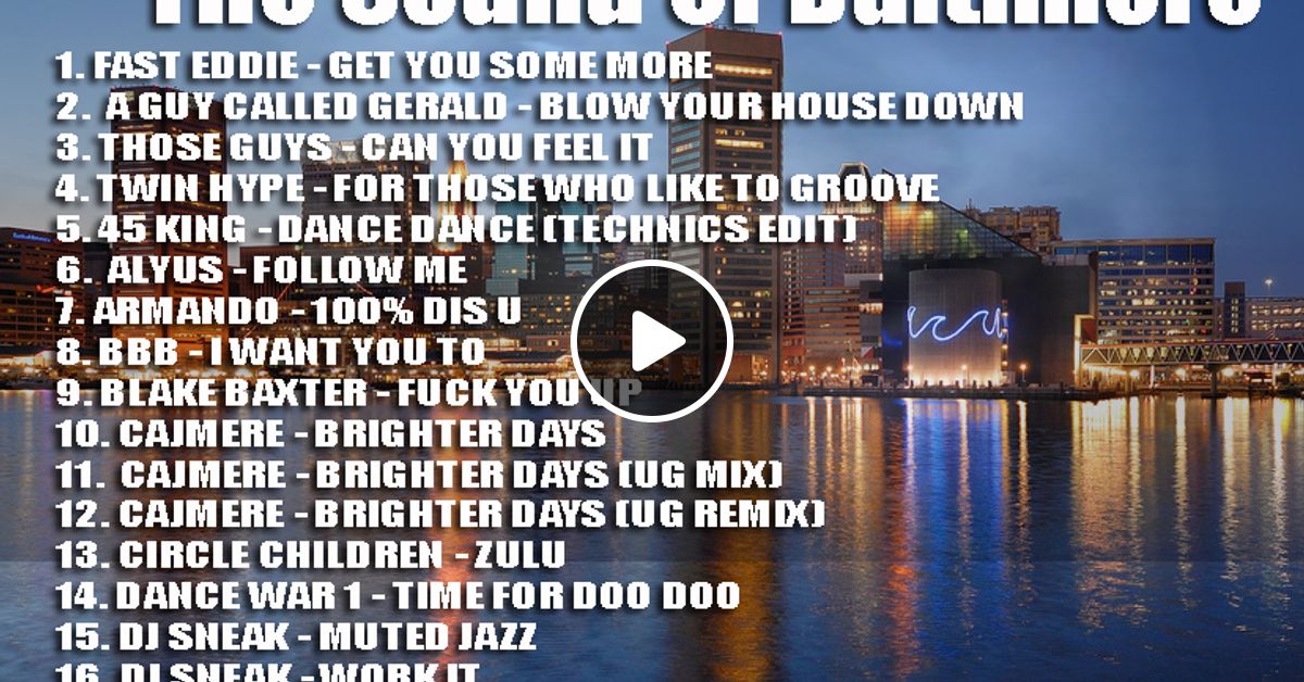 DJ Technics - The Sound Of Baltimore Volume 1 by DJ Technics Baltimore ...