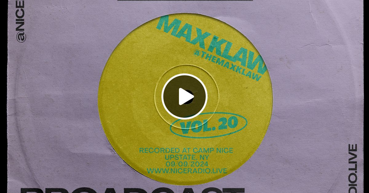 MAX KLAW - Nice Radio-Mixtape Monday Vol.20 by NiceRadioLive | Mixcloud