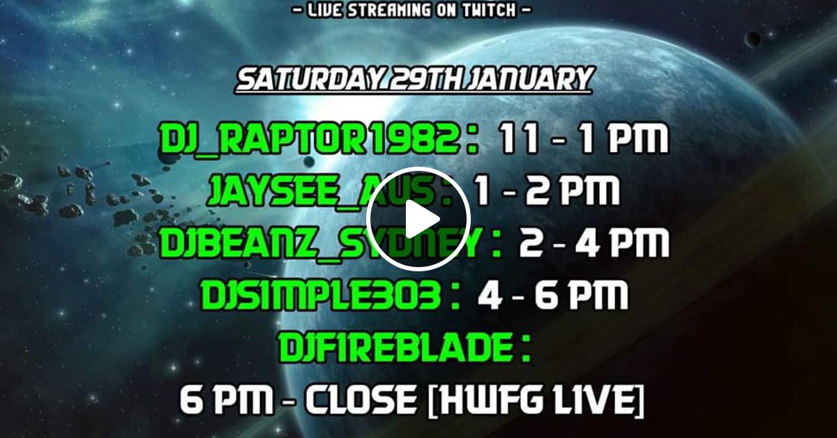 DJ Raptor @ Sydney Rave History's Jan 2022 Mix-A-Thon Twitch by DJ ...