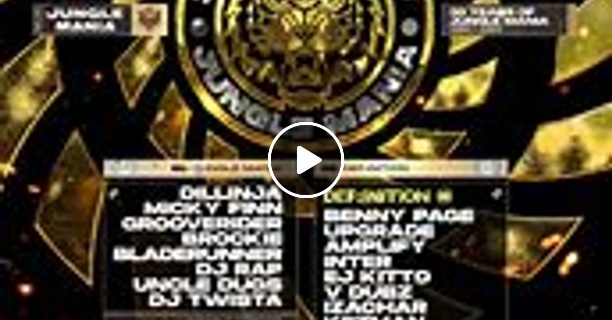 Grooverider Jungle Mania 30 Years of Jungle Mania 25th February 2023 by ...