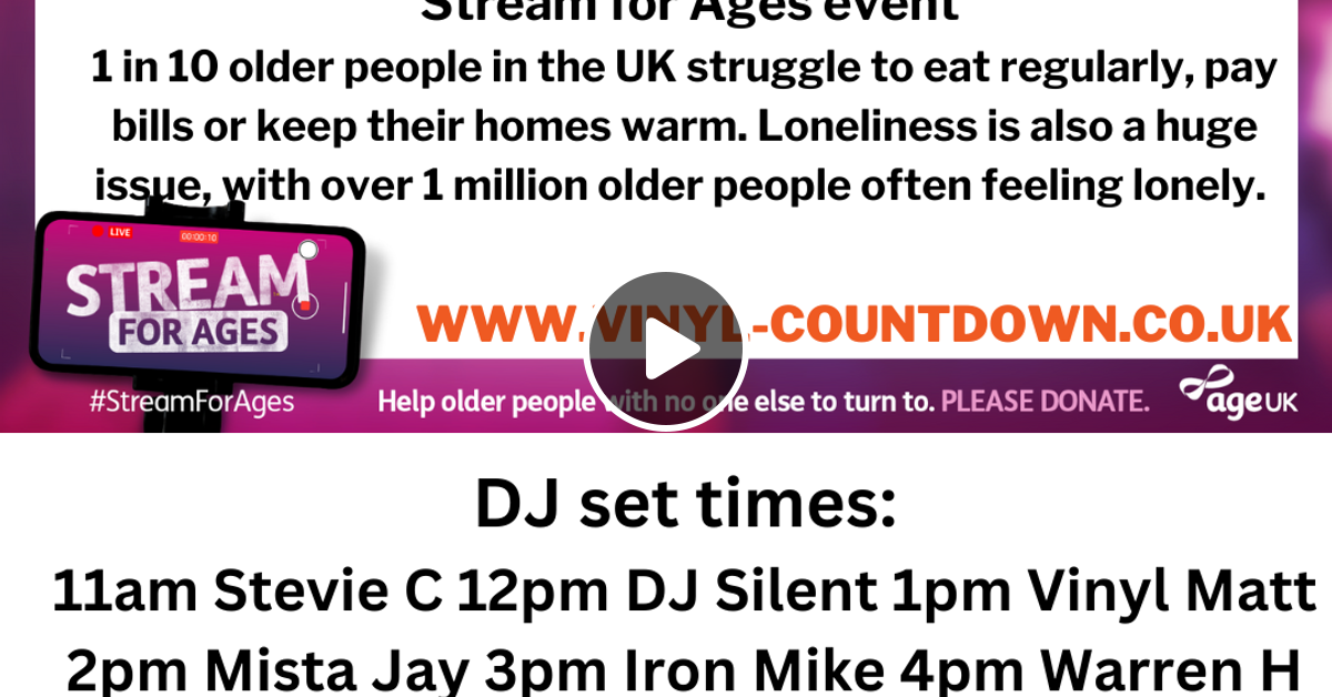 Jeff Barker Stream for Age UK - The Vinyl Countdown Live by The Vinyl ...