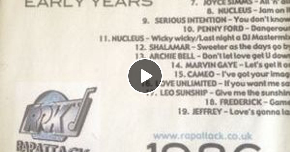 1986 The Original Rapattack Soulsound (House Party) @ Acklam Road ...