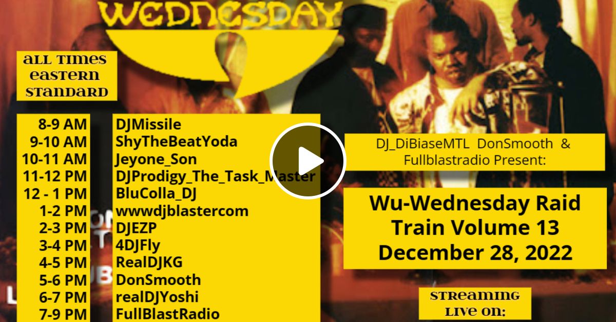 Wu Tang Wednesday December 2022 pt. 2 // Wu Tang DJ Mix Old School Hip ...