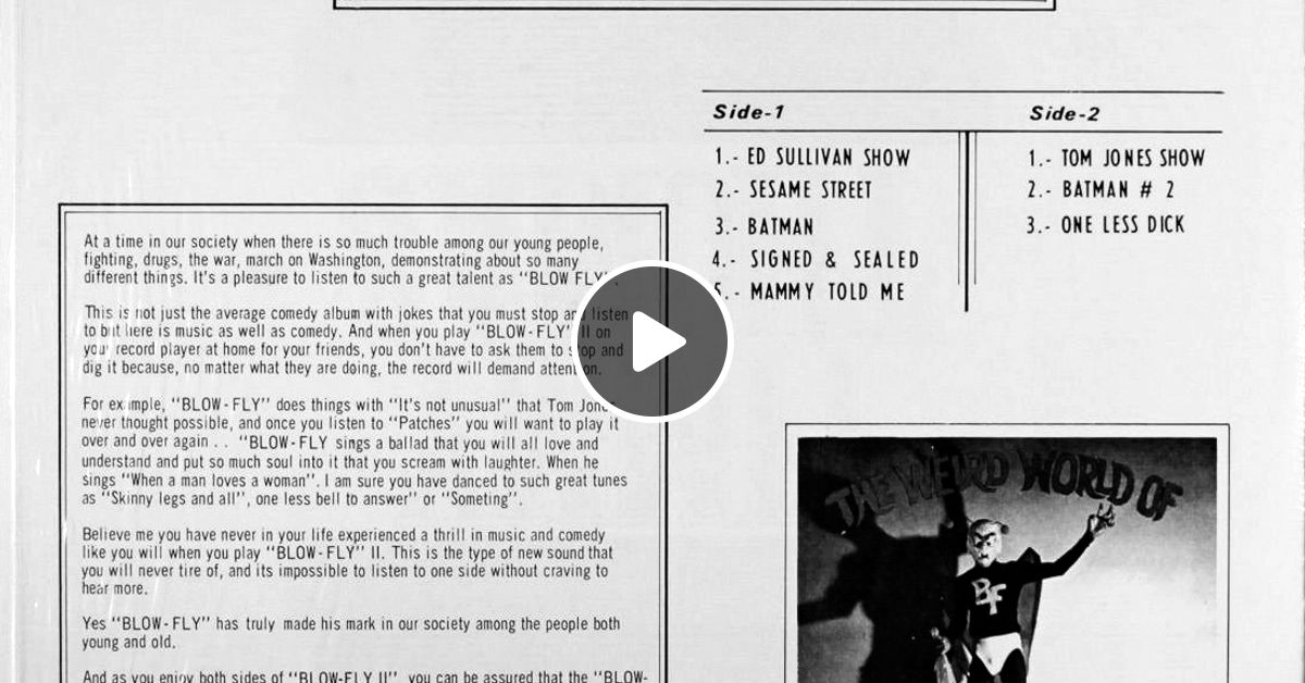 Darkside Farmers Sunday 18th June 2017: Blowfly’s Sesame Street ...