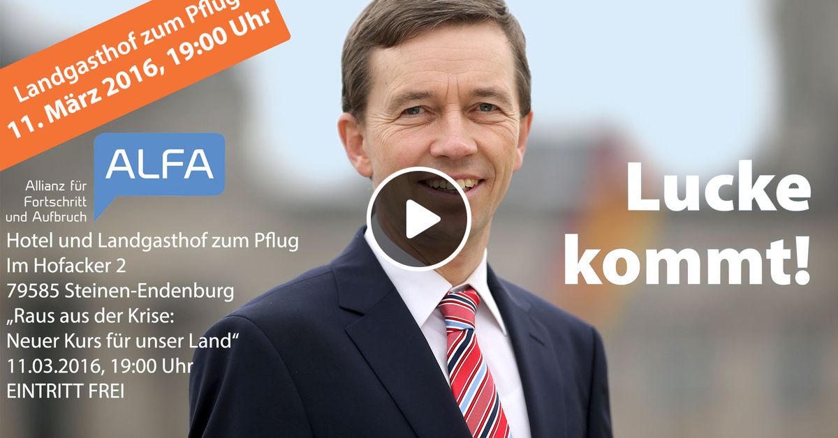 Prof. Dr. Bernd Lucke - "Raus aus der Krise: Neuer Kurs für unser Land ...