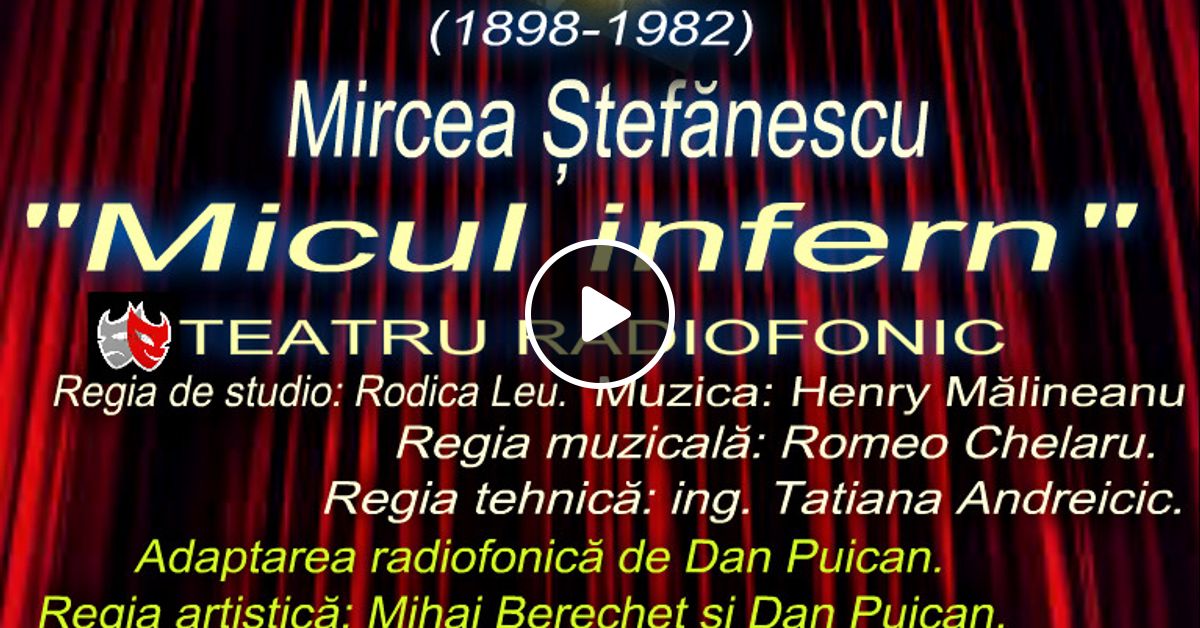 Va ofer ... Micul infern — comedie in trei acte -de- Mircea ştefănescu ...