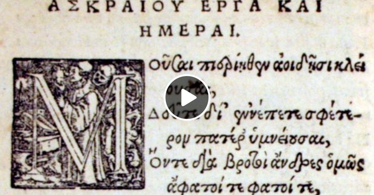 Hesiod’s Works and Days. Myth, Realism and Every Man by Research ...