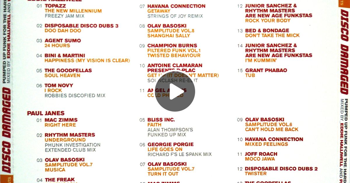 Disco Damaged - Pumped Up Funk For The Harder Generation [2001] CD2 by ...