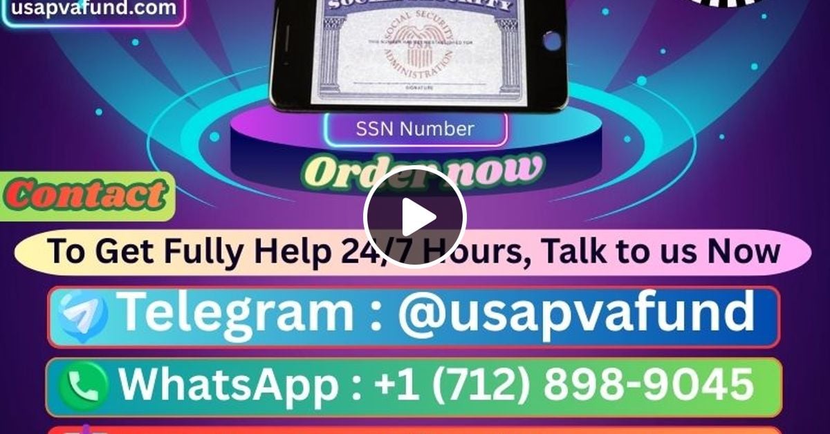 Get SSN Number Best 99% Real & Valid Social Security Online New 2026 by ...