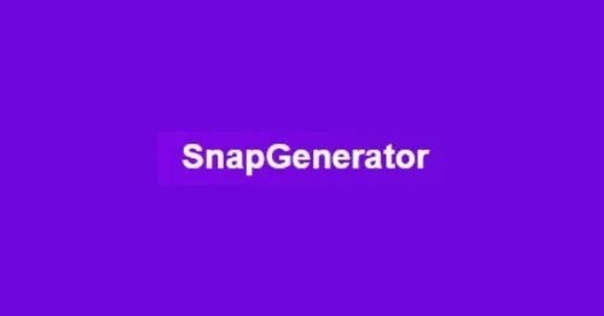 Snap Generator | Mixcloud
