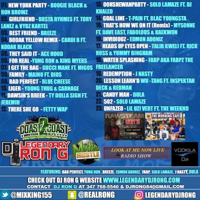 LEGENDARY DJ RON G - BACK FOR MORE " 2017 " by J.Nickelz ( Frontrow E.N ...