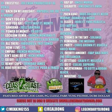 THE MIXTAPE GOD - DJ RON G - THE MOVEMENT " 2017 " by J.Nickelz ( Frontrow E.N.T ) | Mixcloud