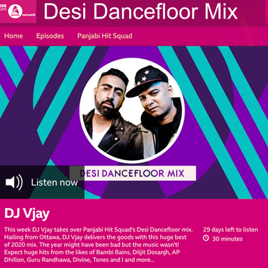 BBC Asian Network - DJ Vjay's Best Of 2020 mix on Panjabi Hit Squad ...