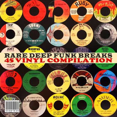 RARE DEEP FUNK BREAKS 45 VINYL COMPILATION ( 60s - 70s OBSCURE RAW GARAGE FUNK SOUL GROOVE ...
