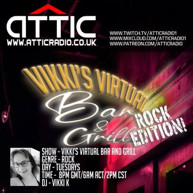 Vikki - VIKKI'S VIRTUAL BAR AND GRILL - Rock Edition 28.05.2024 by Attic Radio | Mixcloud