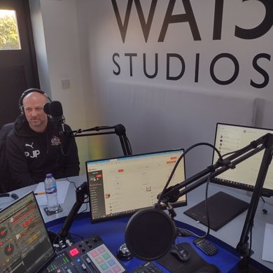 Manager of Altrincham FC Phil Parkinson and Broadcaster Susie Mathis by ...