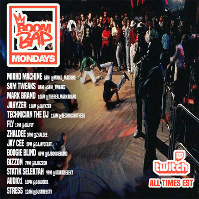 Boom Bap Mondays on Twitch 01/30/23 Pt.2 // Classic Boom Bap Hip Hop ...