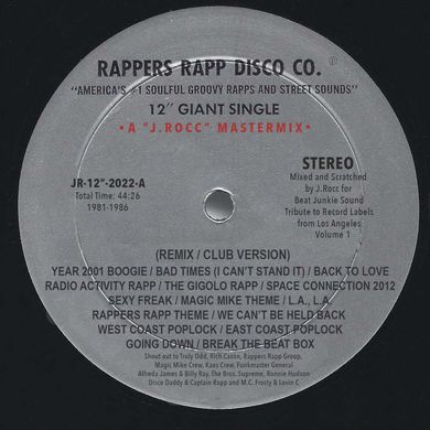 Tribute To Los Angeles Record Labels Volume 1: Rappers Rapp Disco Co ...