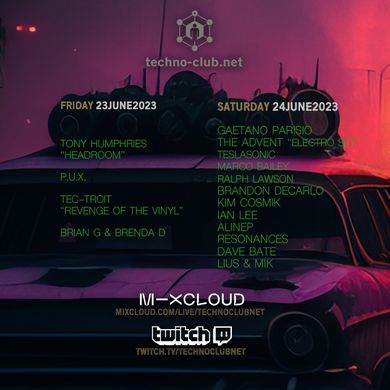 Tec-Troit w/ DJ Roach 313 - June 24, 2023 - techno-club.net by techno ...