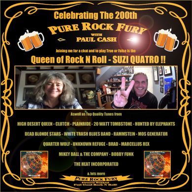 THE 200th PURE ROCK FURY with Paul Cash - Show 200 featuring Suzi ...